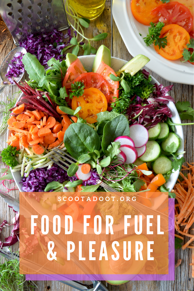 Food for Fuel and Pleasure | Scootadoot